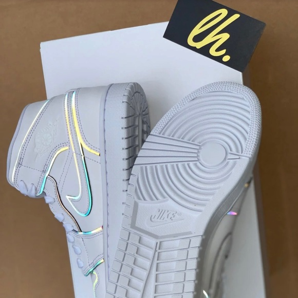 Nike | Shoes | Womens Air Jordan Mid Iridescent | Poshmark